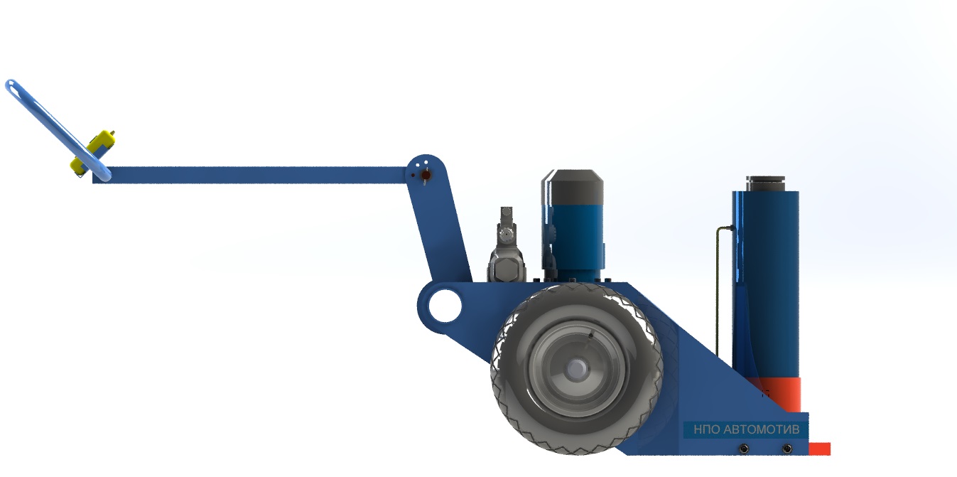 Подкатной домкрат большой грузоподъемности ДГБГ (70, 100, 150, 200 и ...
